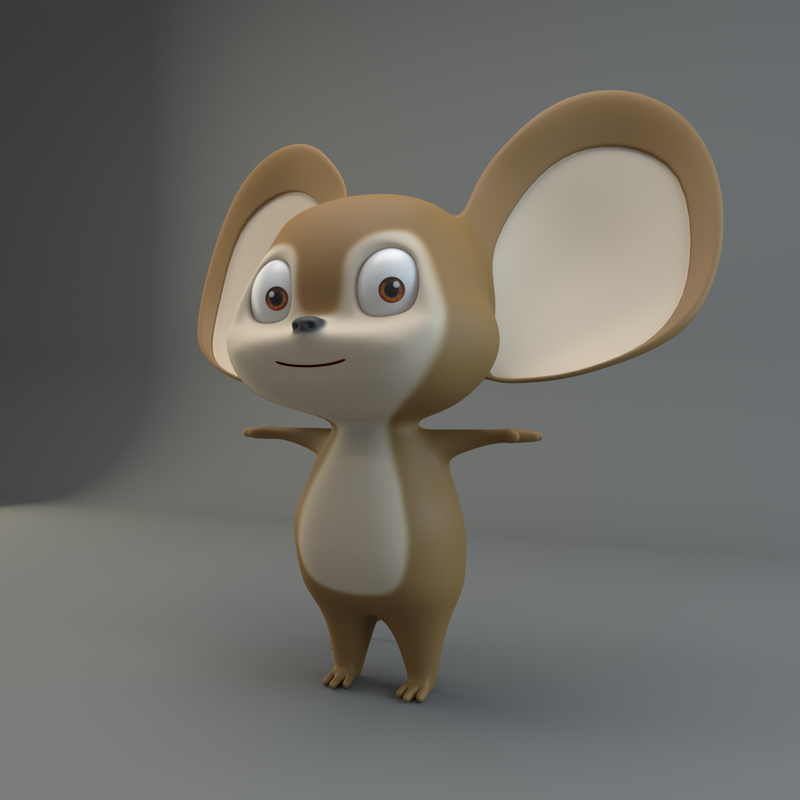 Cartoon mouse 3D model - TurboSquid 1205986