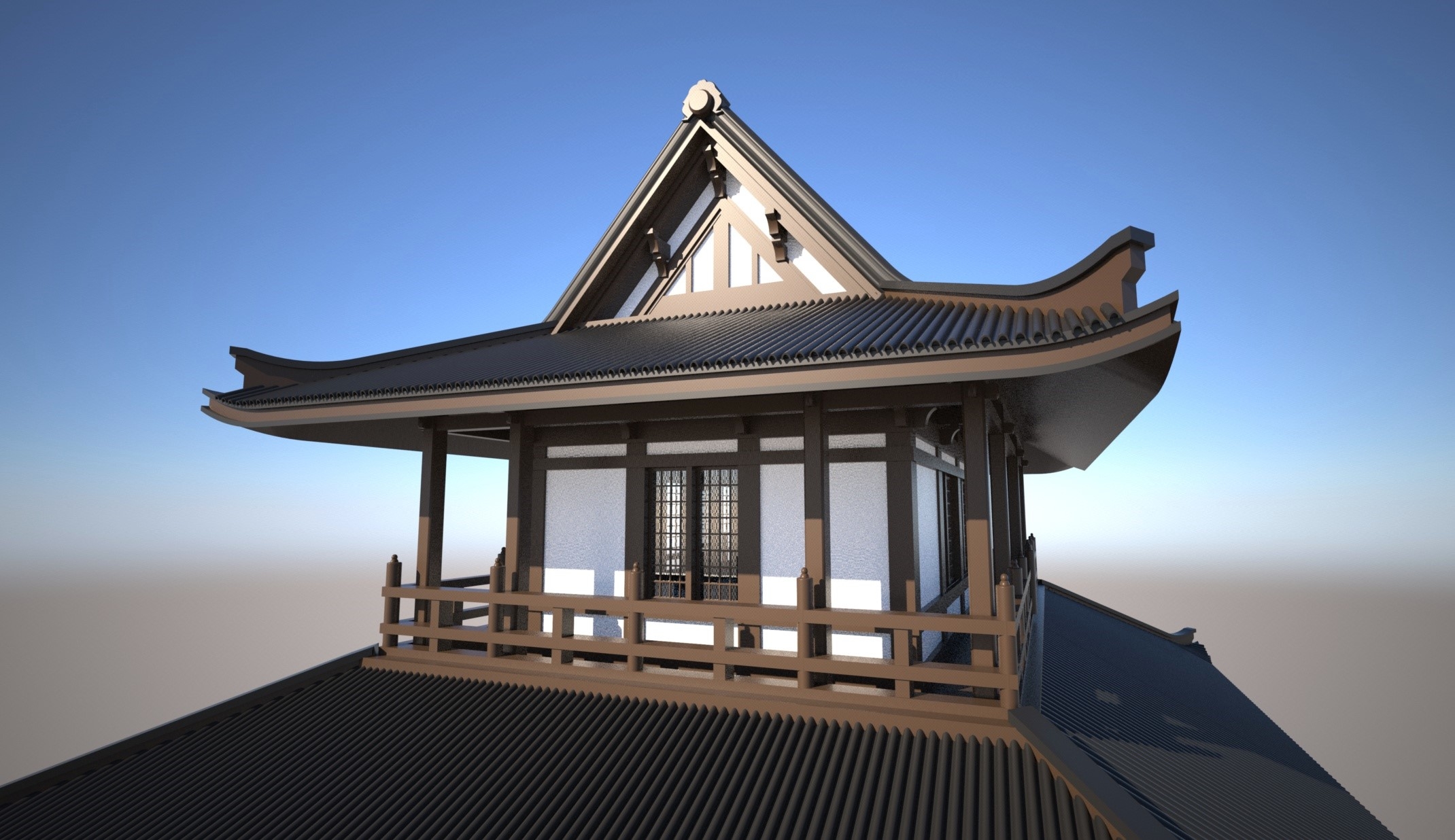 Traditional japanese temple 3D model - TurboSquid 1206031