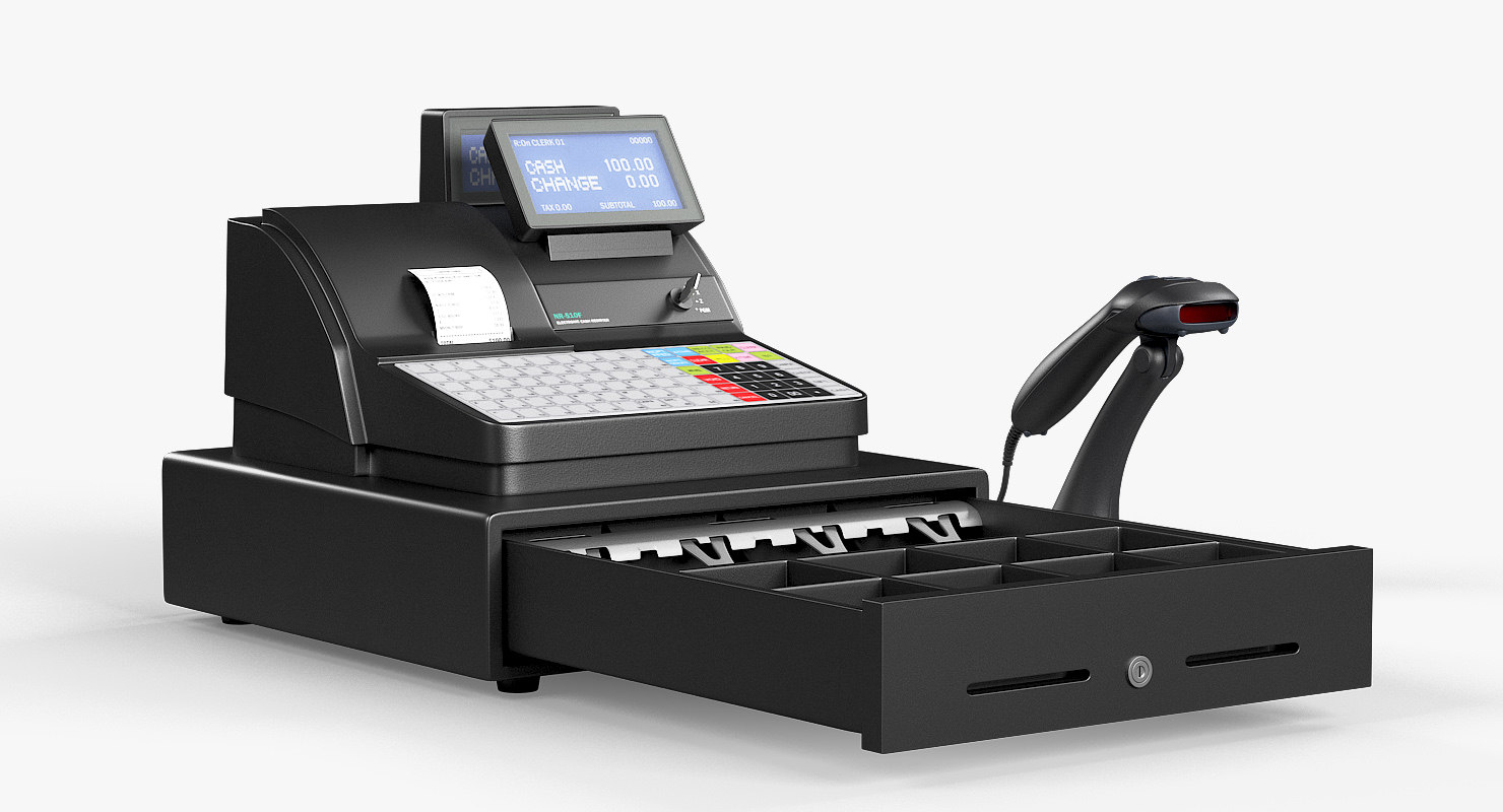3D model cash register sam4s - TurboSquid 1206072