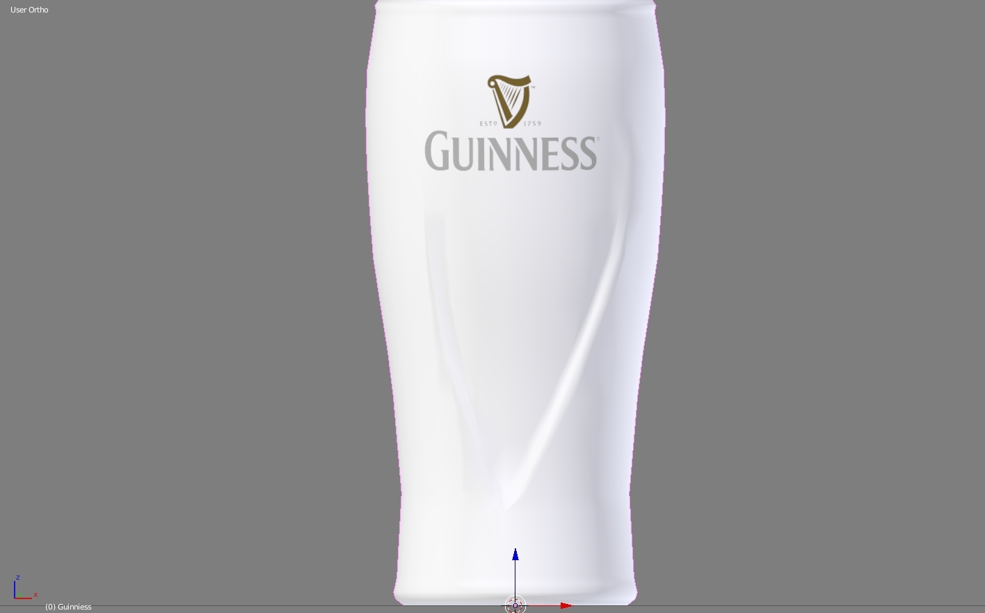 3D guinness beer glass model - TurboSquid 1206073