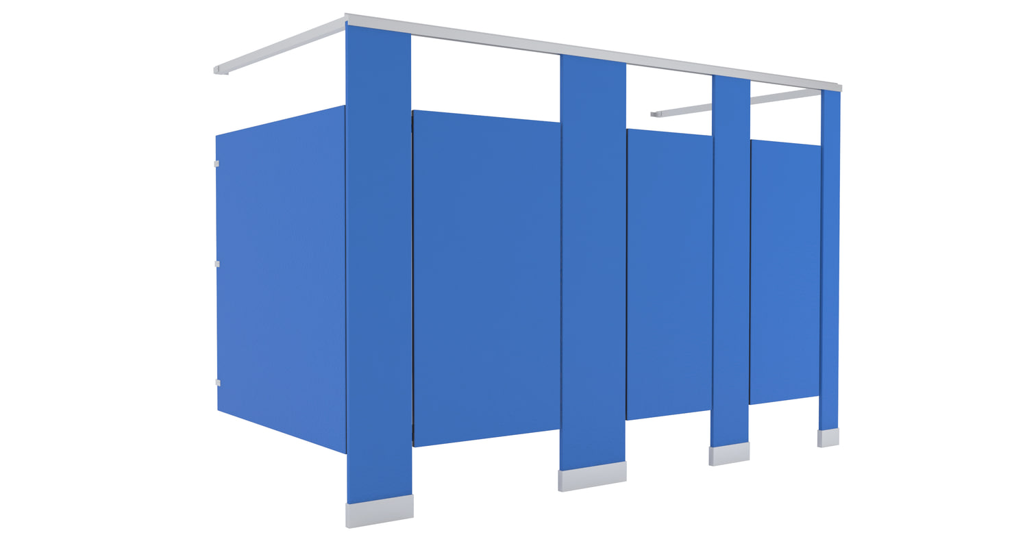 Restroom stalls 3D model - TurboSquid 1206288