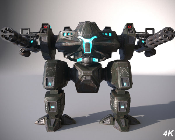 Combat mech model - TurboSquid 1206338