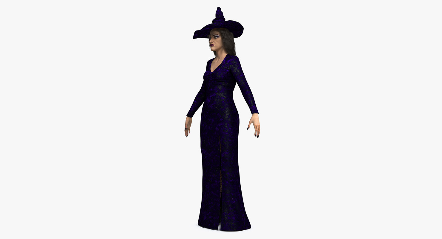 3D witch woman model - TurboSquid 1206382
