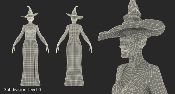 3D witch woman model - TurboSquid 1206382
