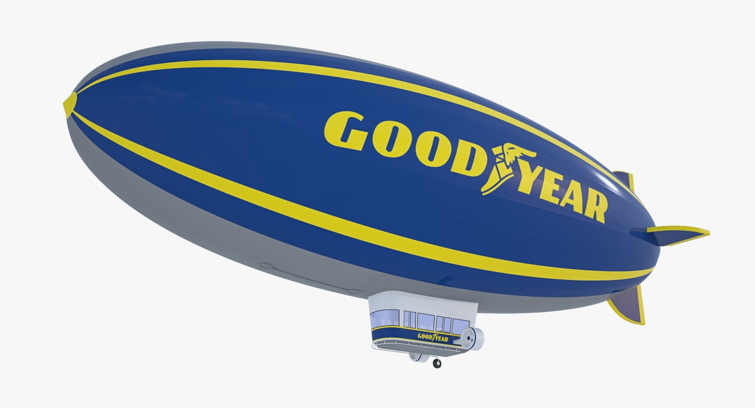 Good year blimp - model - TurboSquid 1206468