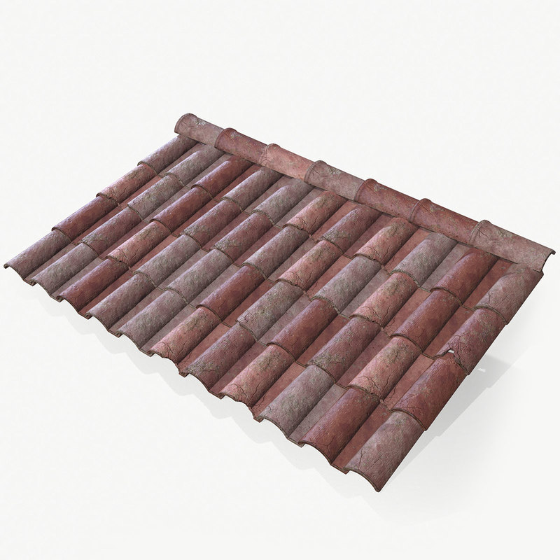 Roof tiles clay 3D - TurboSquid 1206491