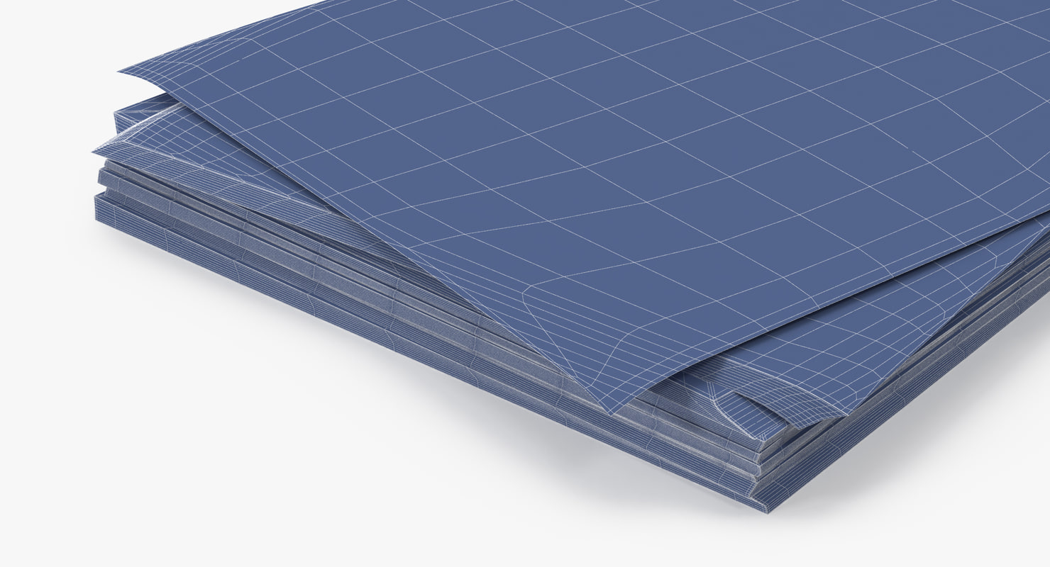 Small stack paper sheets 3D model - TurboSquid 1206500