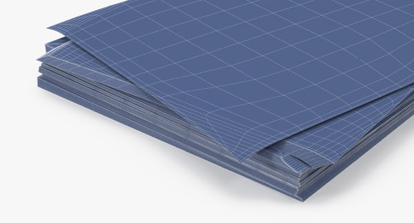 Small stack paper sheets 3D model - TurboSquid 1206500