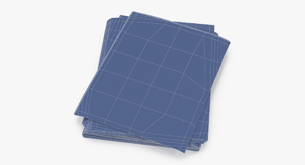 Small stack paper sheets 3D model - TurboSquid 1206500