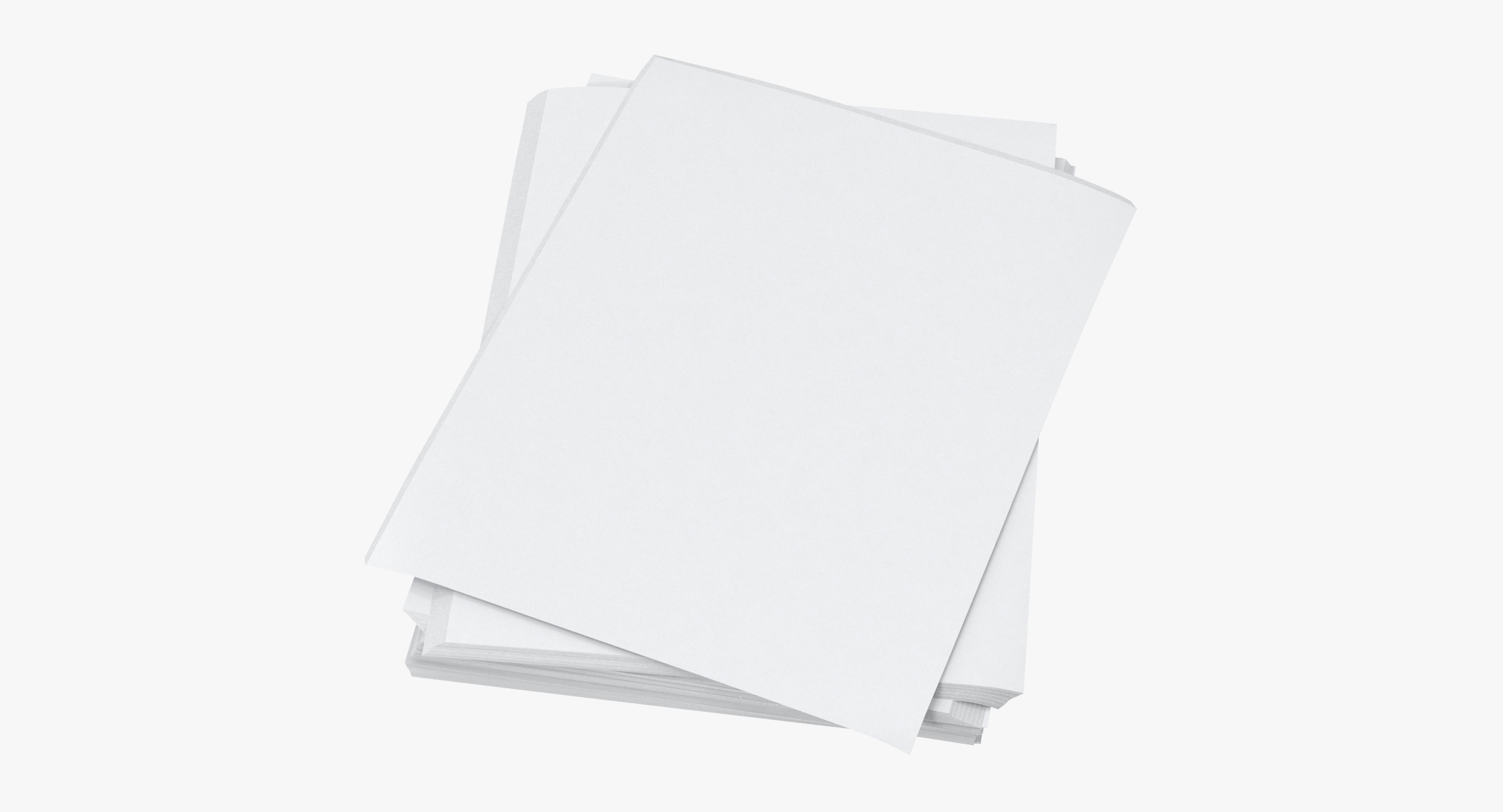 Small stack paper sheets 3D model - TurboSquid 1206500