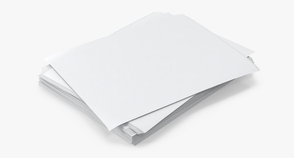 Small stack paper sheets 3D model - TurboSquid 1206500