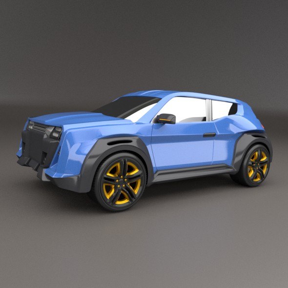 3D модель Внедорожник концепт-кар - TurboSquid 1206554