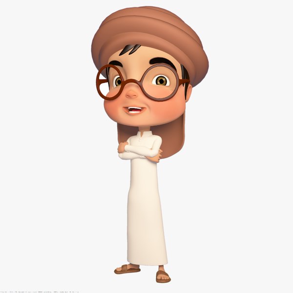 3D middle east cartoon boy - TurboSquid 1206723