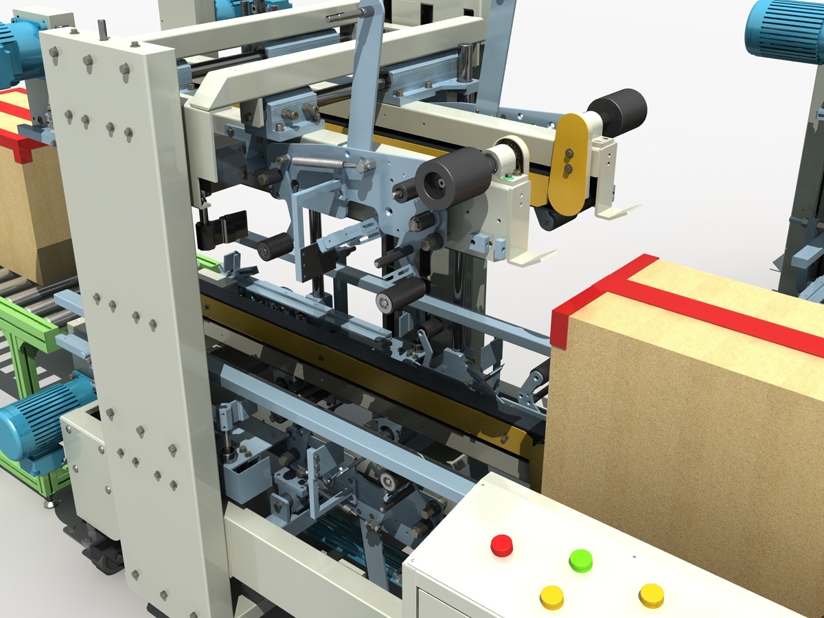 Automatic packing line 3D - TurboSquid 1206734