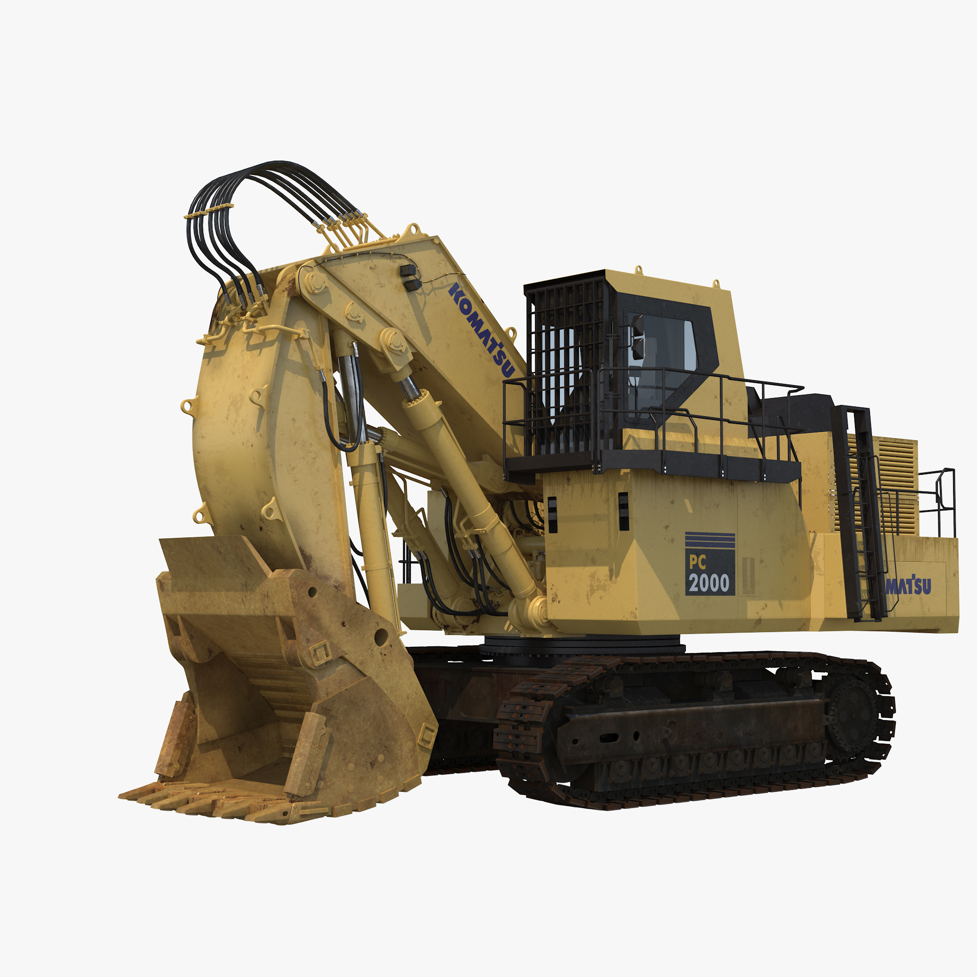 Escavadeira Komatsu PC2000 Shovel Modelo 3D - TurboSquid 1206832