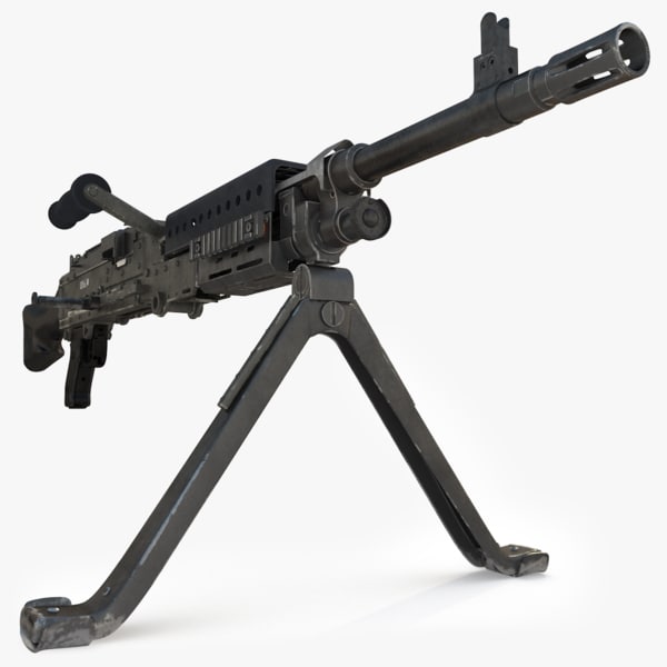 3d mk-43 mod 0 machine gun model