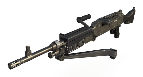 M240b machine gun 3D - TurboSquid 1207009