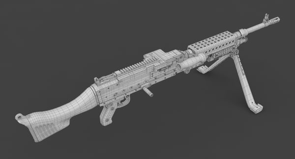 M240b machine gun 3D - TurboSquid 1207009