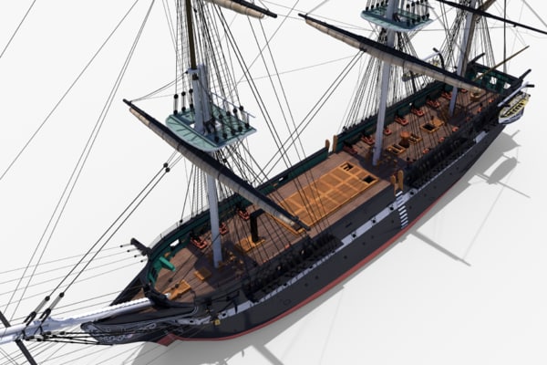 Uss constitution 3D model - TurboSquid 1207107