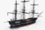 Uss constitution 3D model - TurboSquid 1207107