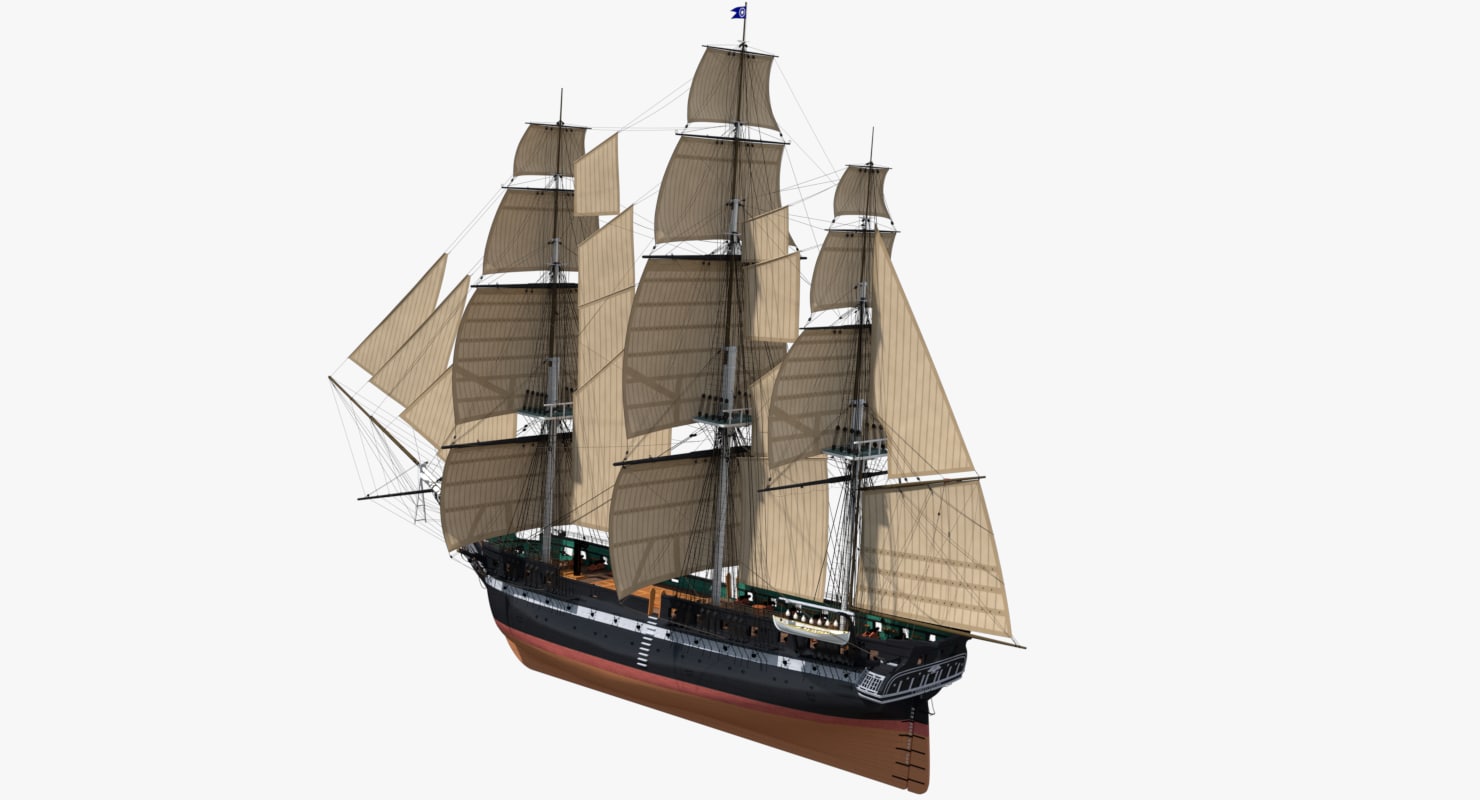 Uss constitution 3D model - TurboSquid 1207107