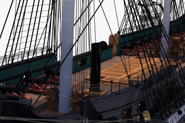 Uss constitution 3D model - TurboSquid 1207107