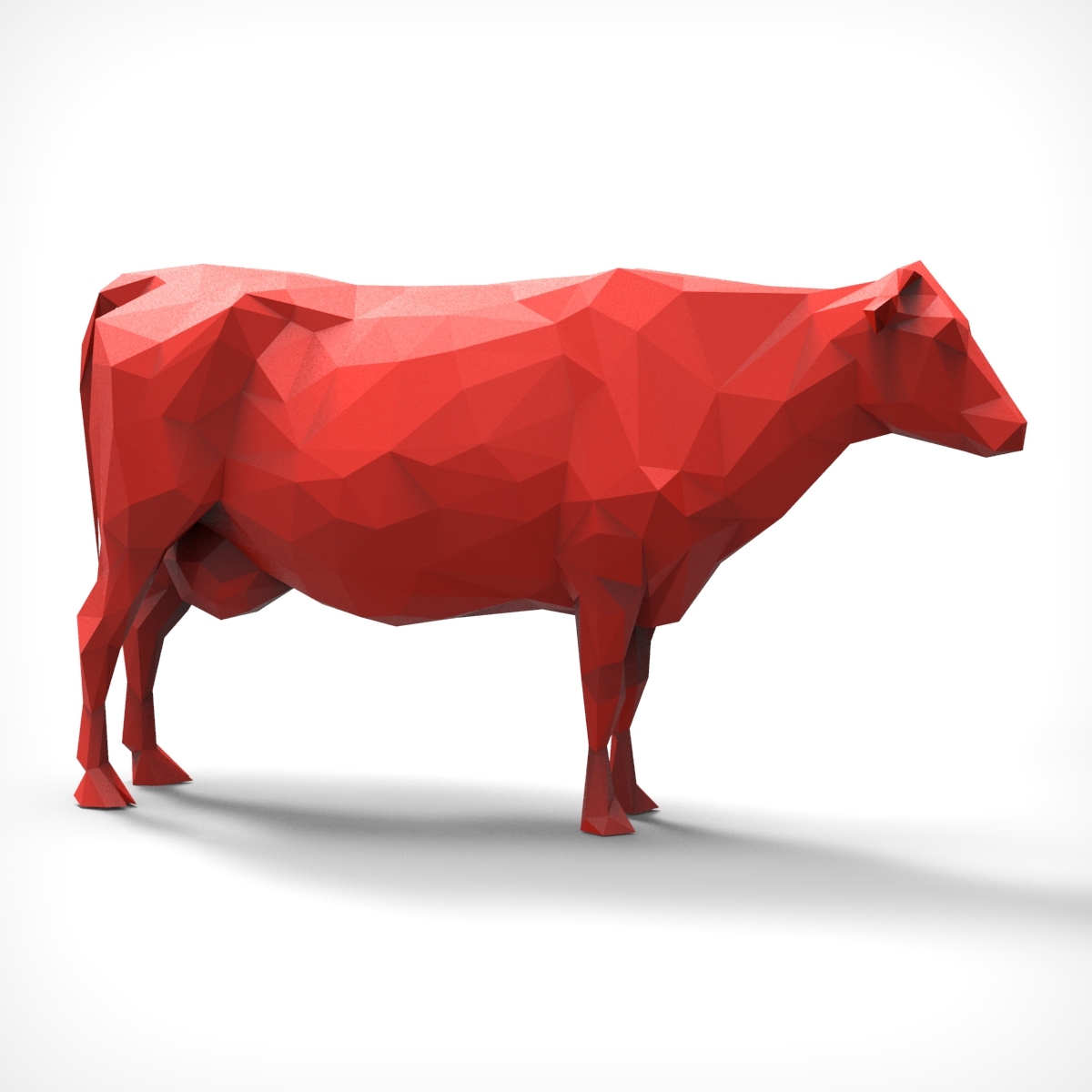Cow polygonal 3D model - TurboSquid 1207144