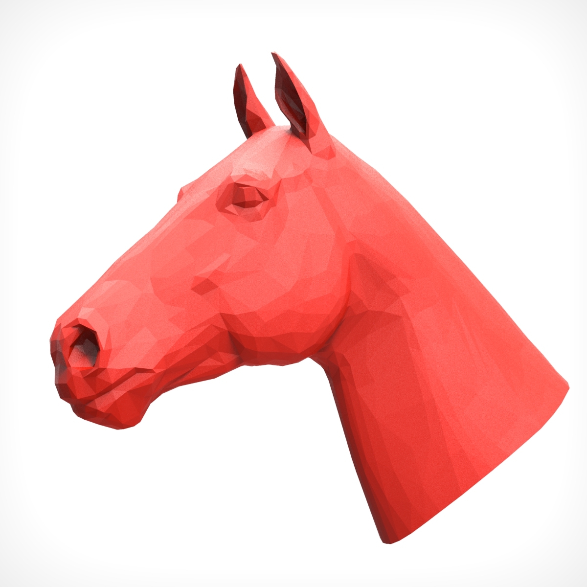 3D model horse head polygonal - TurboSquid 1207257
