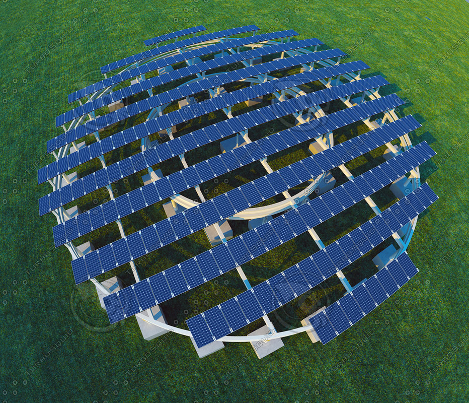 Solar panel 3D - TurboSquid 1207432
