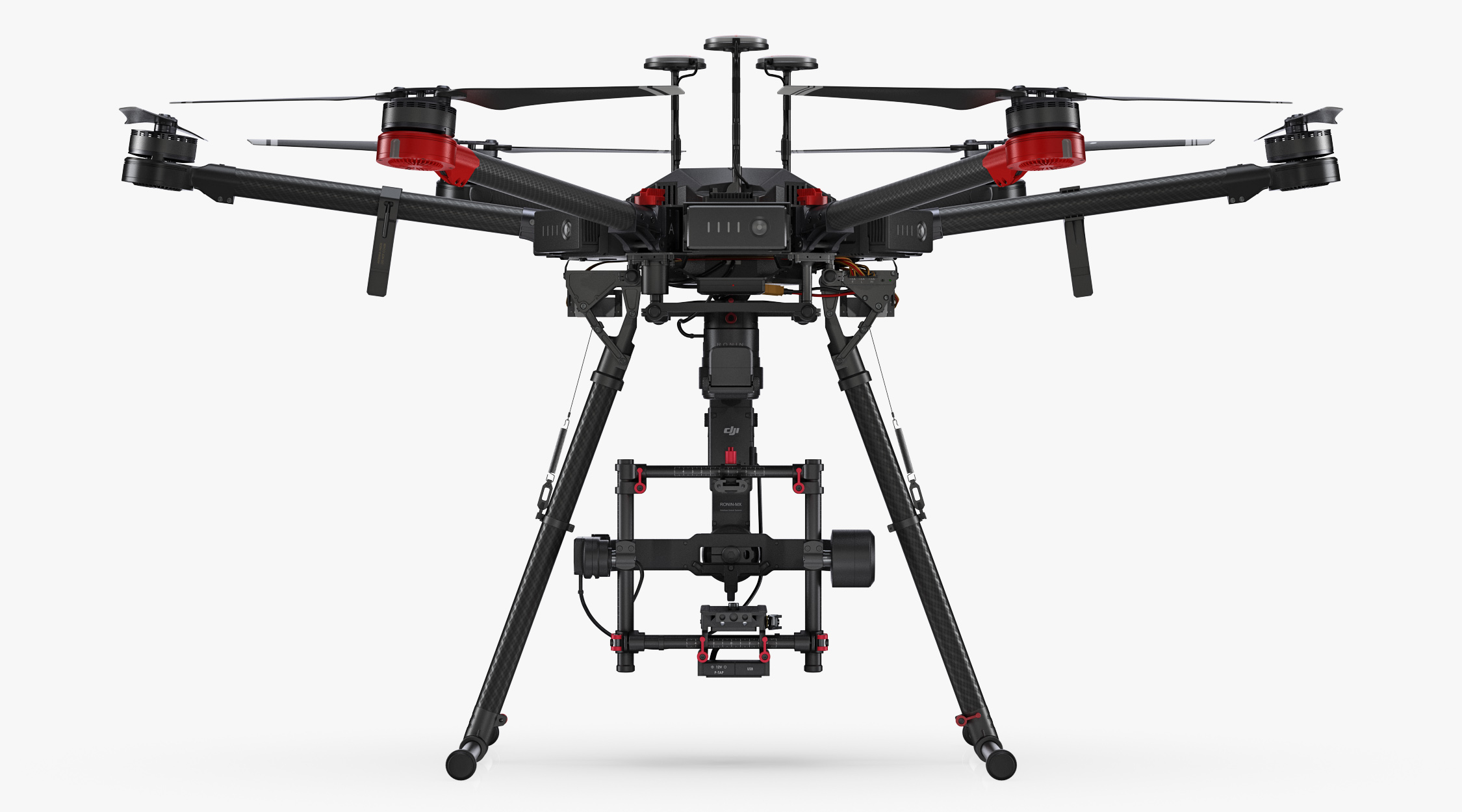 DJI Matrice 600 Pro和Ronin-MX 20173D模型 - TurboSquid 1207547