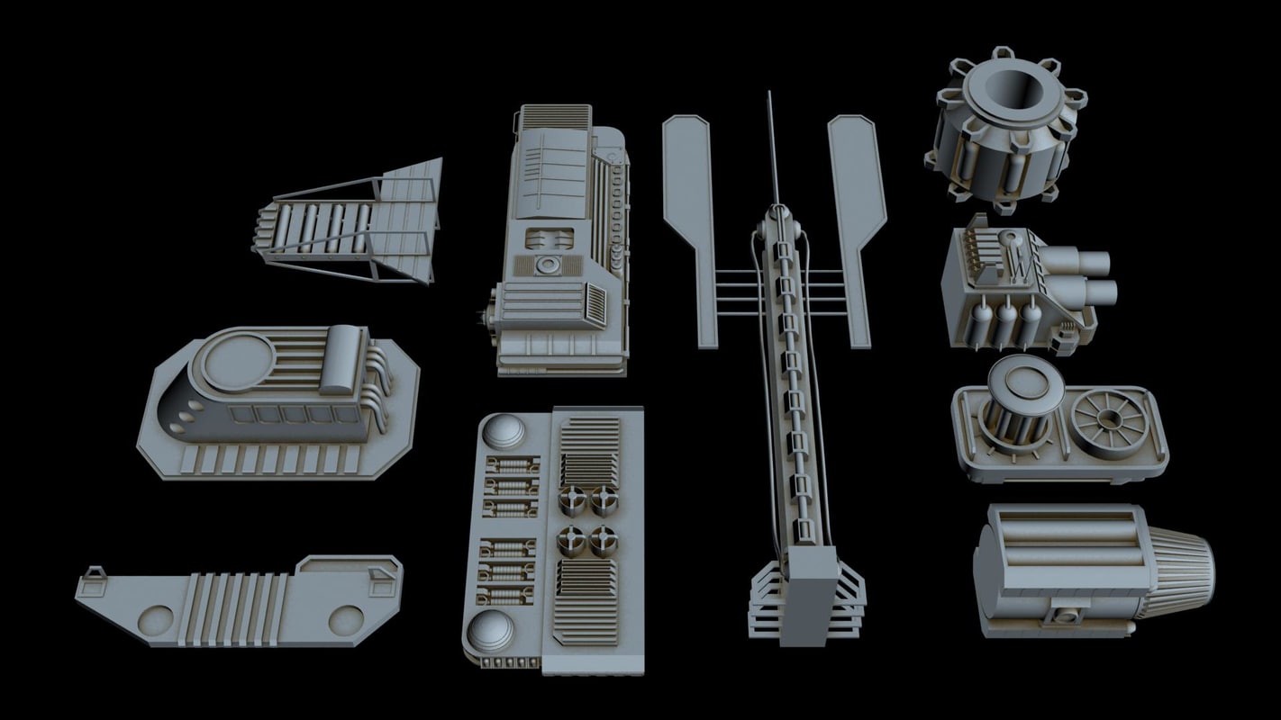 3D big greeble 1 - TurboSquid 1207671