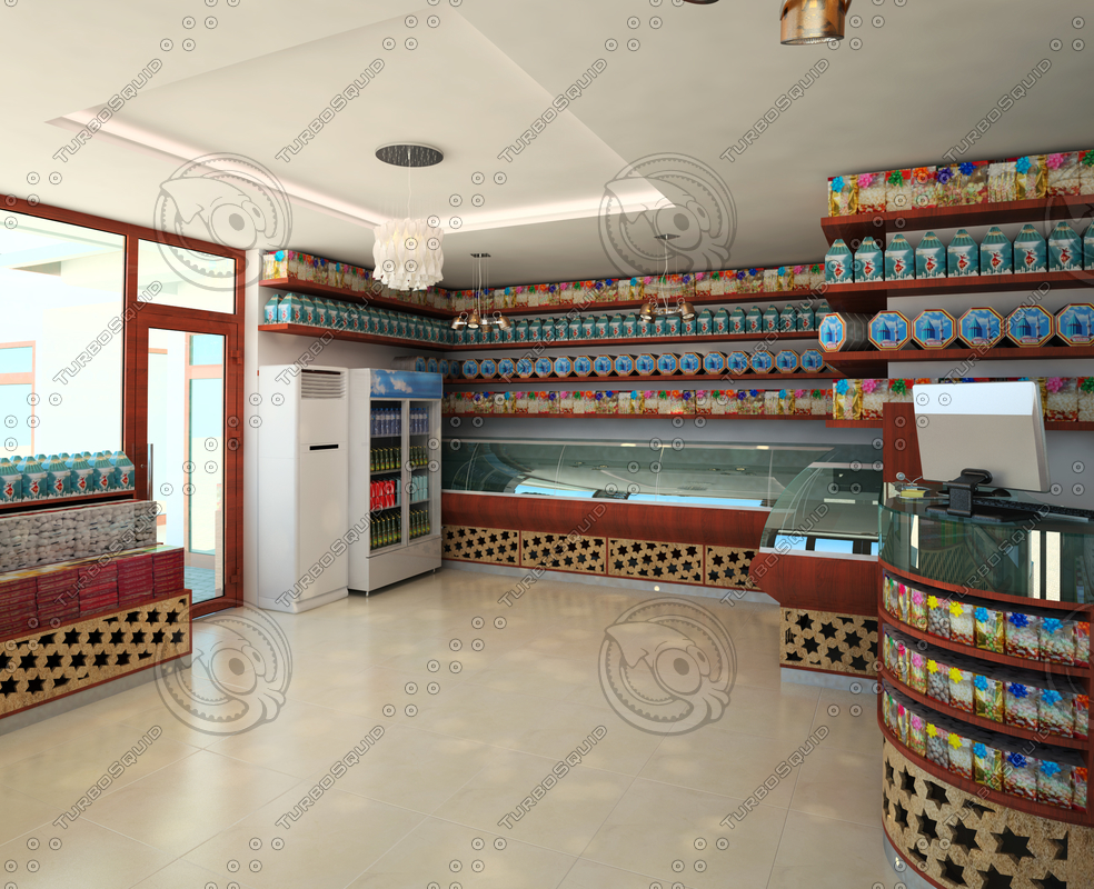 3D candy shop - TurboSquid 1207675