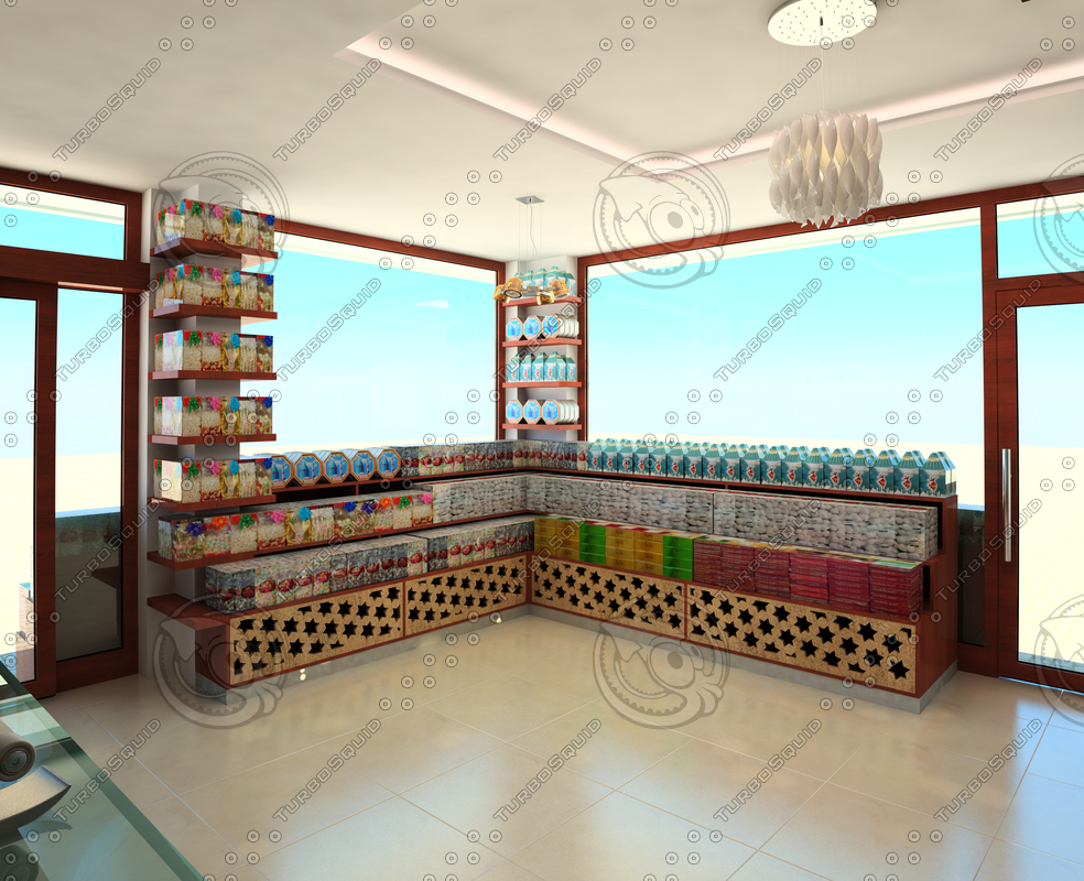 3D candy shop - TurboSquid 1207675