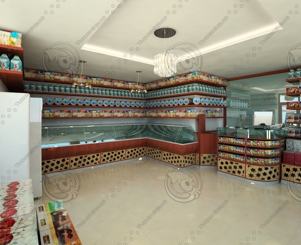3D candy shop - TurboSquid 1207675