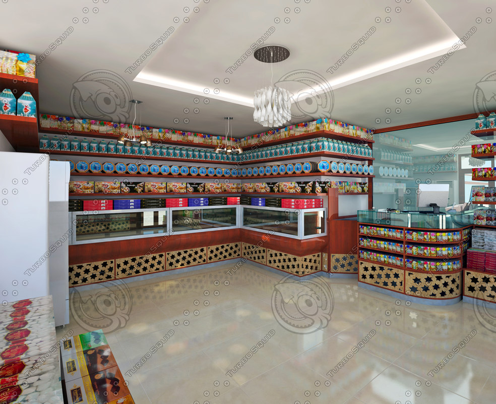 3D candy shop - TurboSquid 1207675