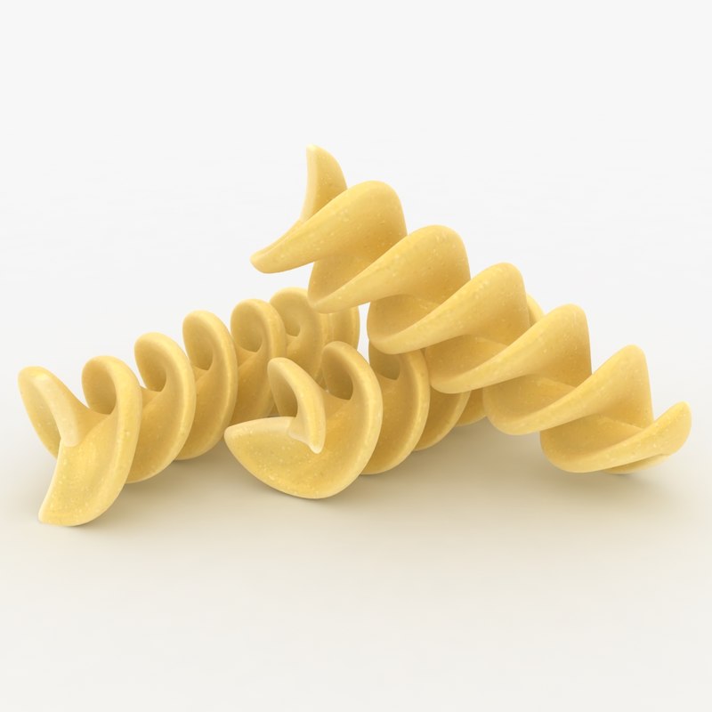 3D model realistic spiral pasta - TurboSquid 1207811