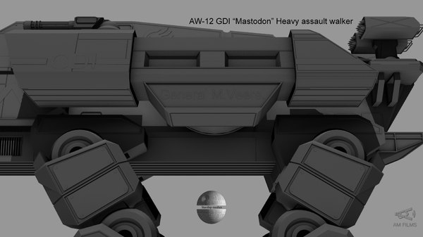 Aw-12 mastodon gdi walker 3D model - TurboSquid 1207912