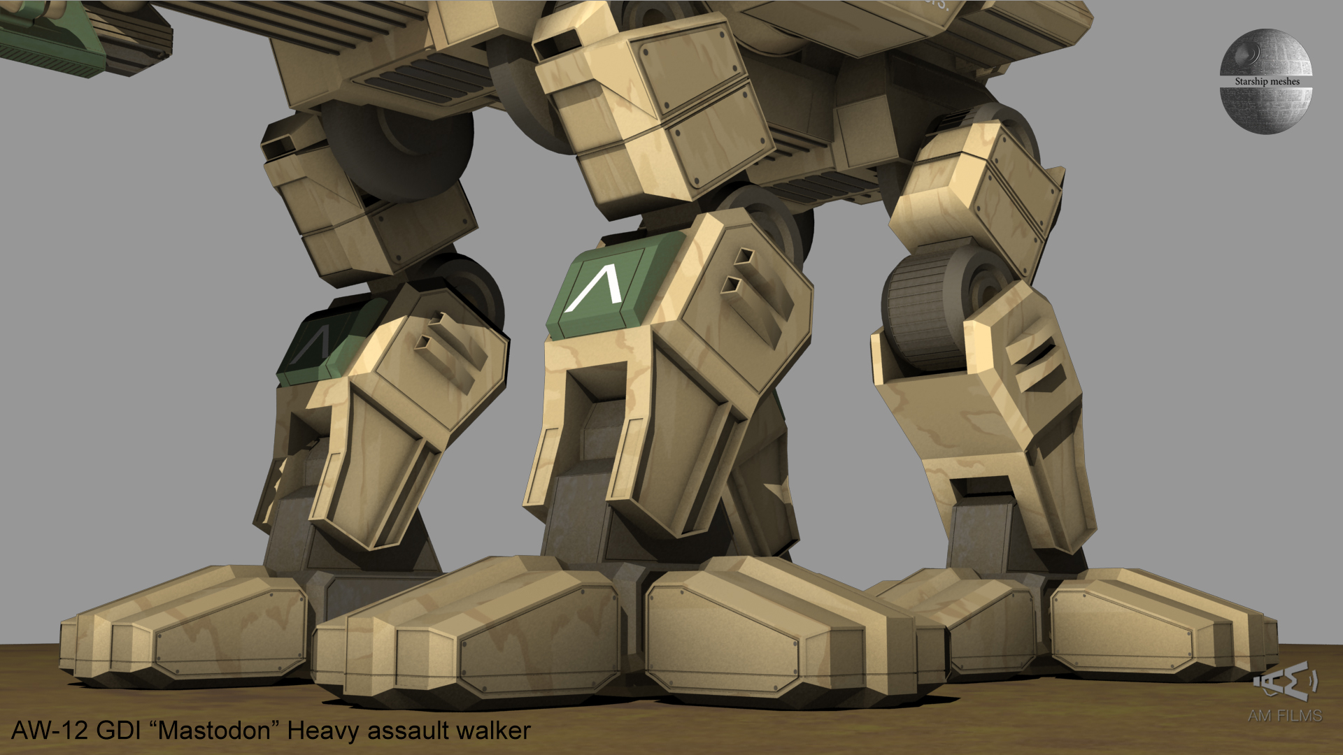 Aw-12 mastodon gdi walker 3D model - TurboSquid 1207912