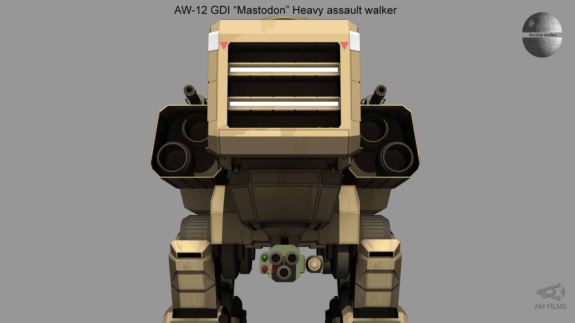 Aw-12 mastodon gdi walker 3D model - TurboSquid 1207912