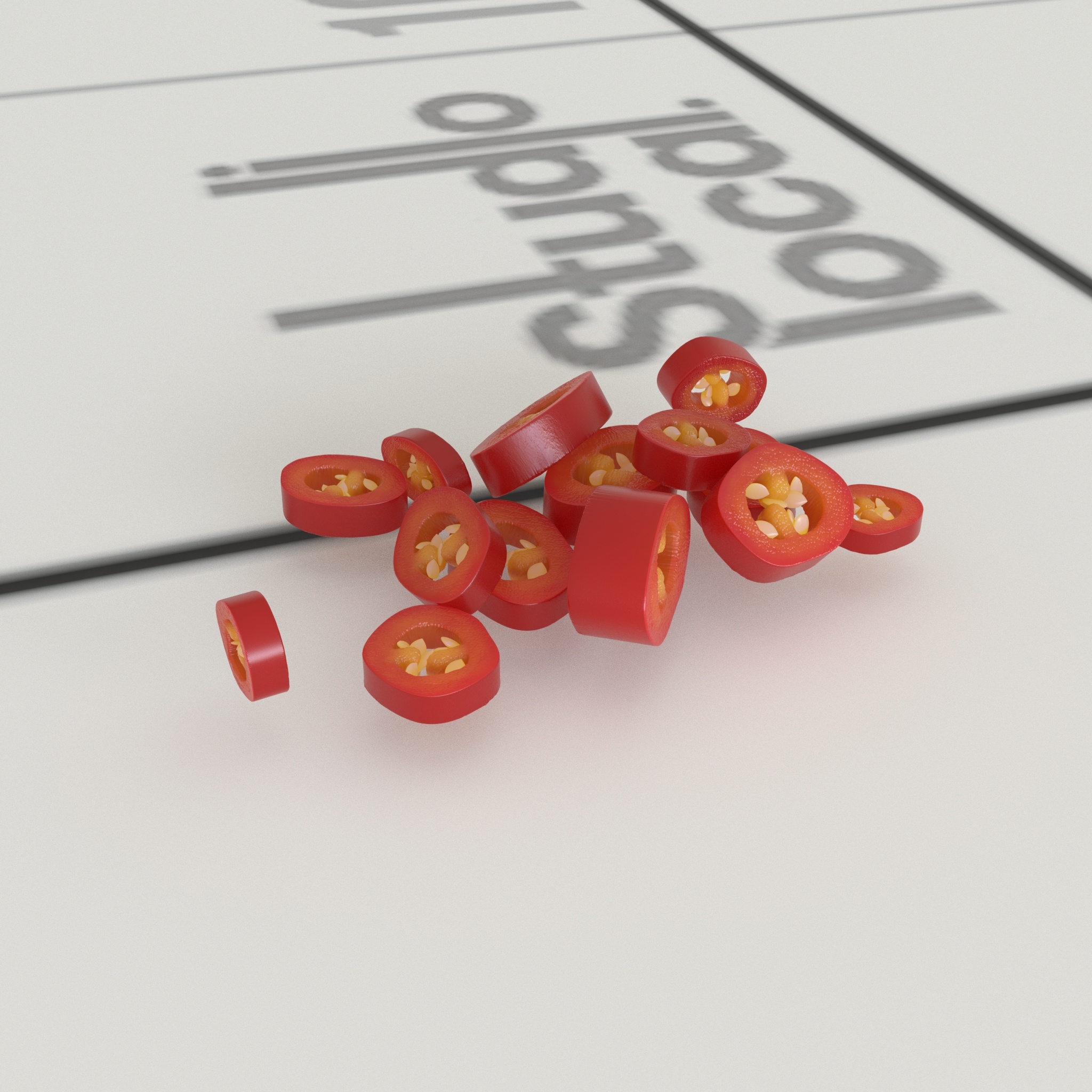 3D chopped chilli model - TurboSquid 1207933