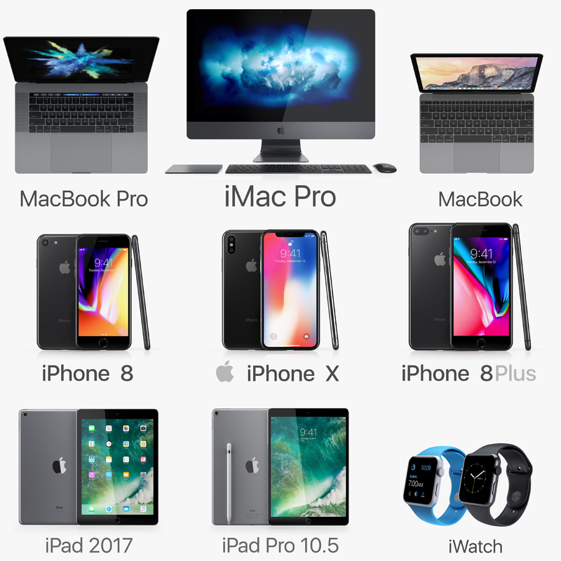 3D apple electronics 2017 model - TurboSquid 1208066