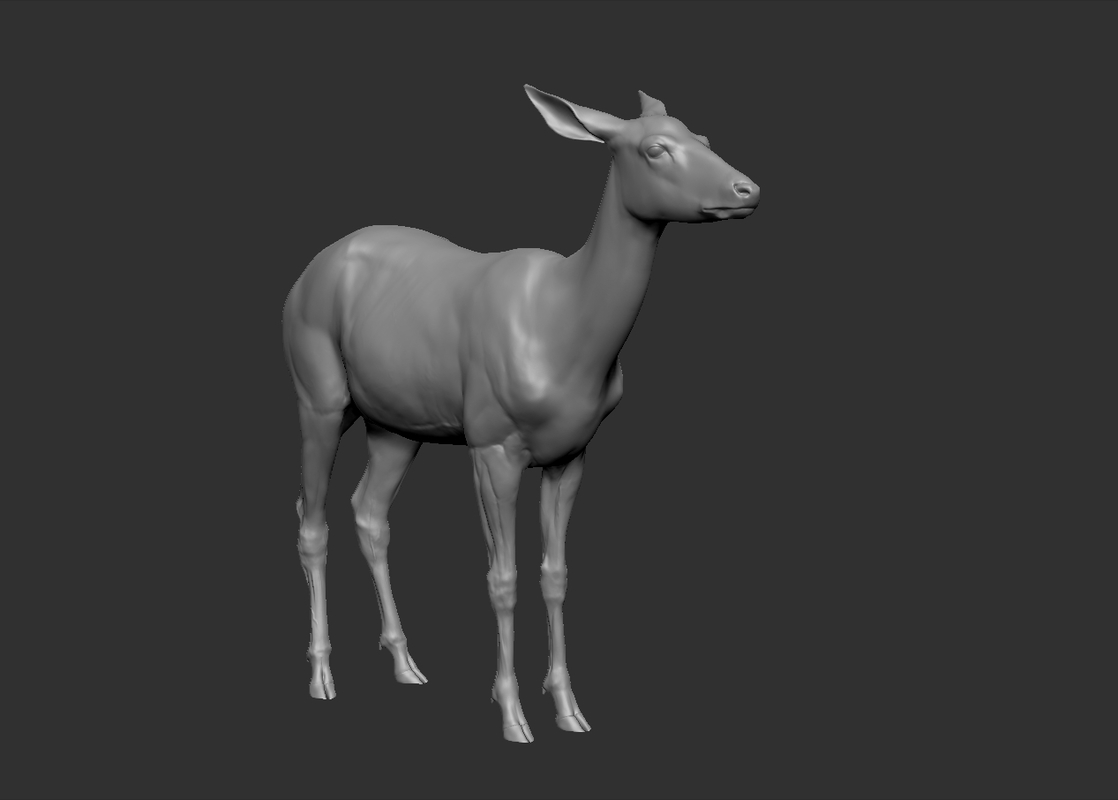 3D deer realistic model - TurboSquid 1208106