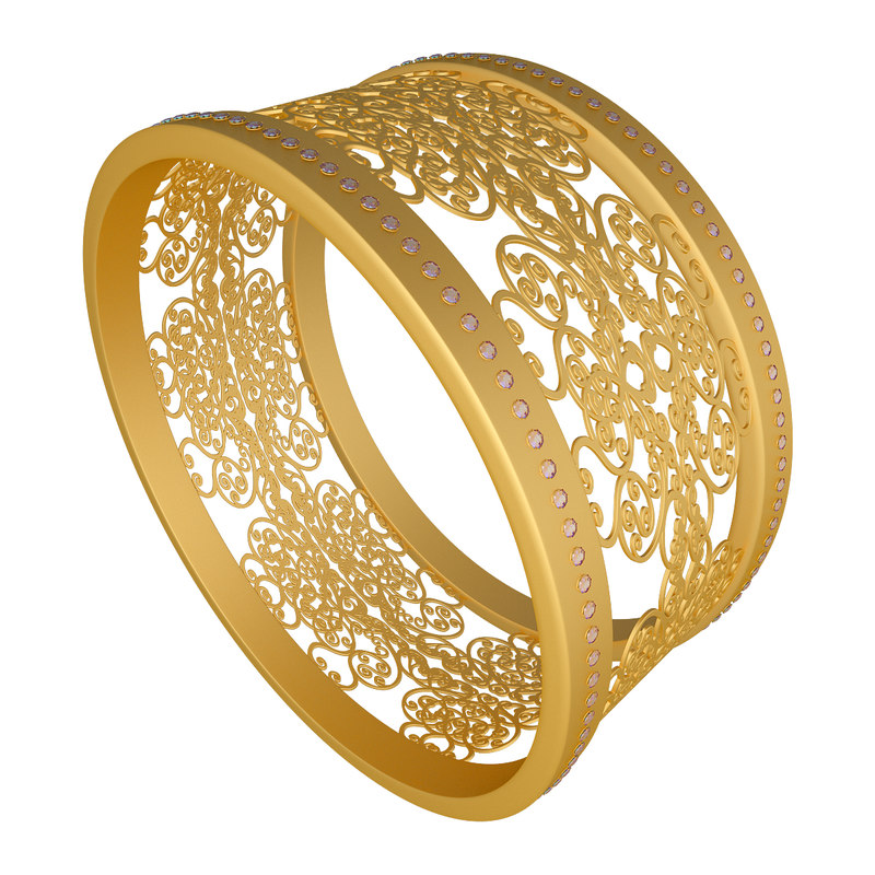3D diamond bangle model - TurboSquid 1208139