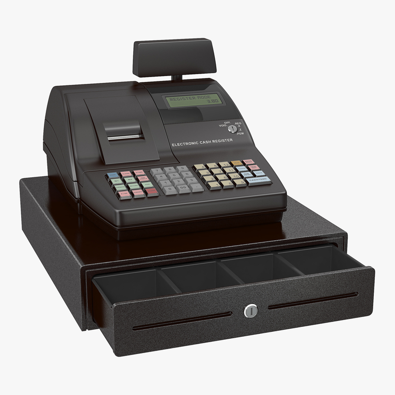 3D cash register generic - TurboSquid 1208168