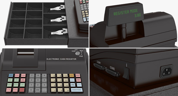 3D cash register generic - TurboSquid 1208168