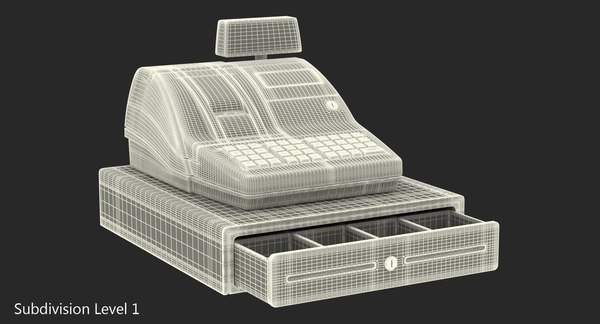 3D cash register generic - TurboSquid 1208168
