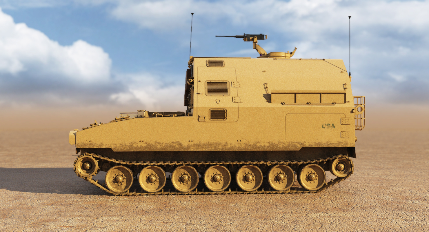 M992野战炮兵弹药支援车3D模型 - TurboSquid 1208385