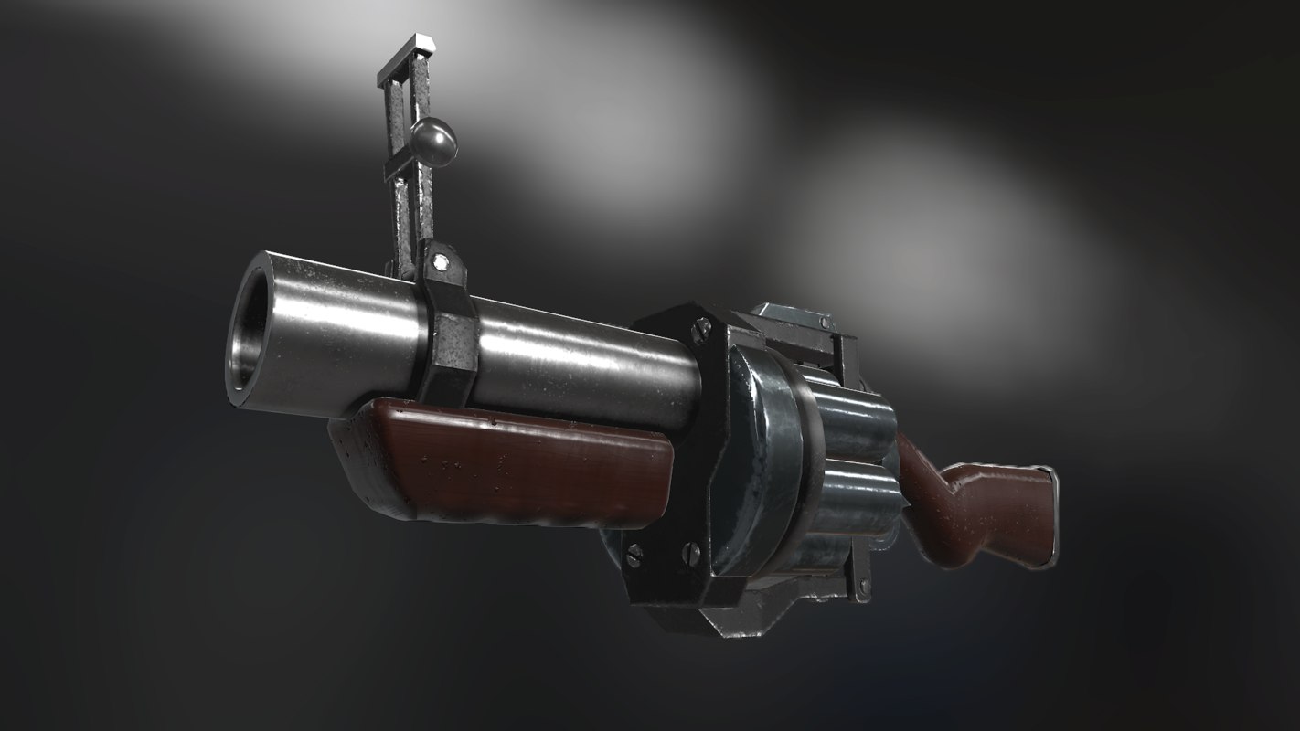 Grenade launcher model - TurboSquid 1208445