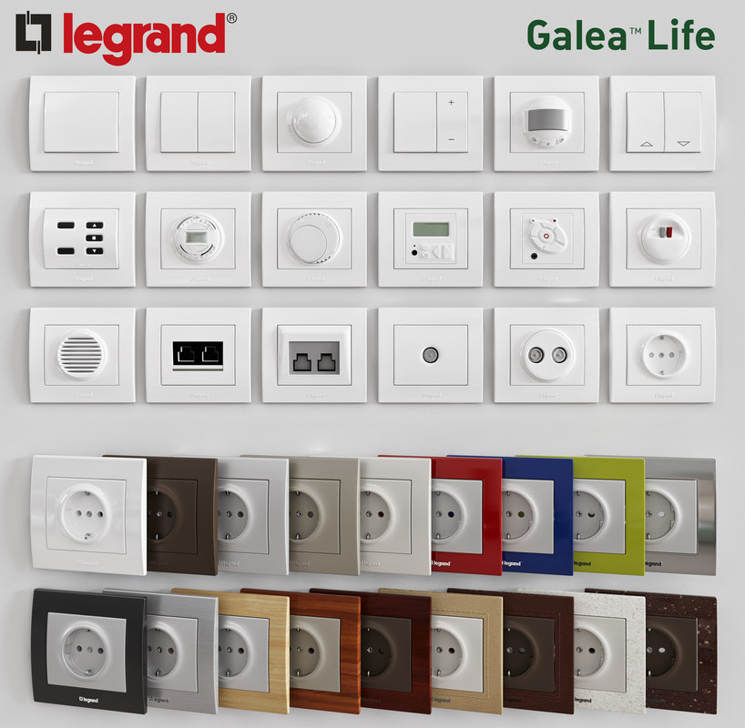 Legrand galea life 3D model - TurboSquid 1208606