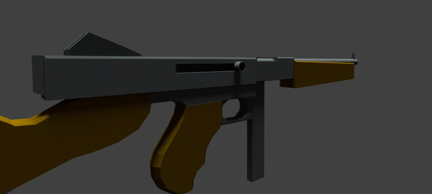 3D thompson gun - TurboSquid 1208721
